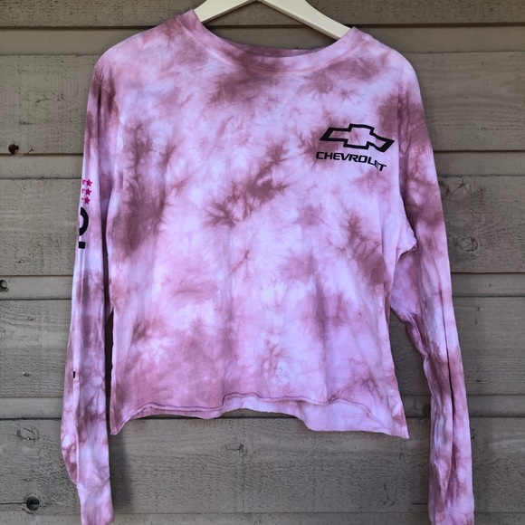 Tops | Chevrolet Tye Dye Crop Top | Poshmark
